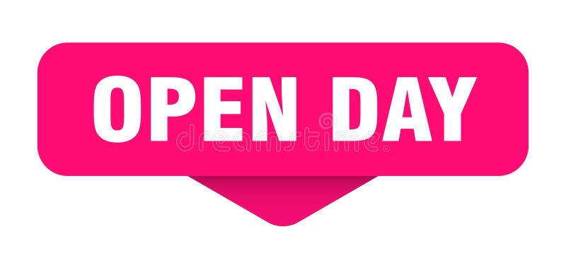 Open Day Sticker. Open Day Sign on Transparent Background Stock Vector ...
