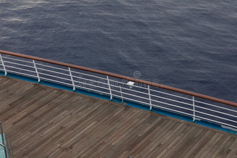 Open Deck on Cruise Ship, Sea View Stock Photo - Image of calm, boat ...