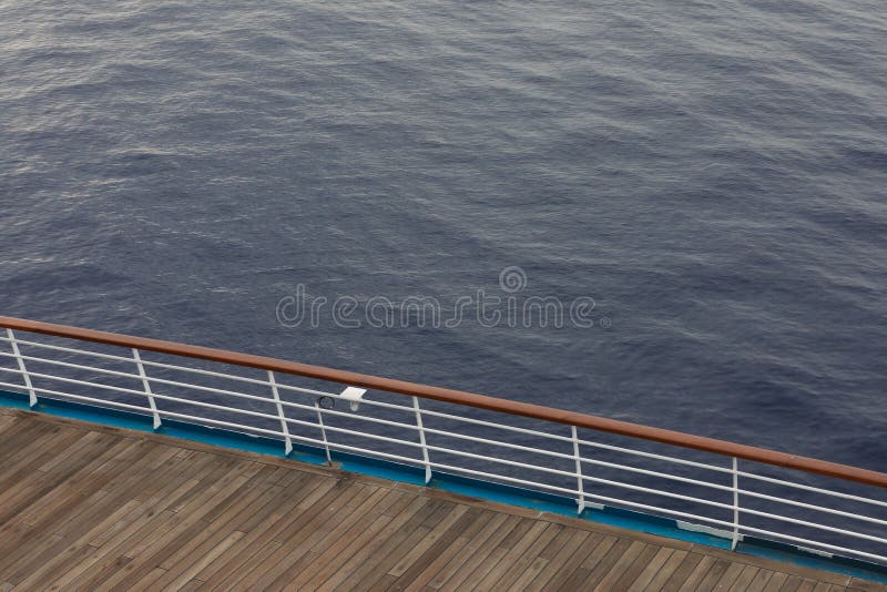 Open Deck on Cruise Ship, Sea View Stock Photo - Image of view, calm ...