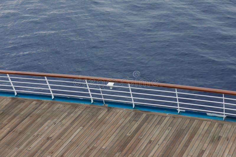 Open Deck on Cruise Ship, Sea View Stock Image - Image of journey ...