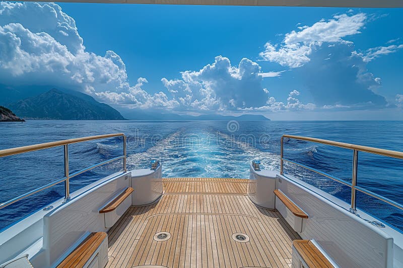 Open Deck of a Luxury Cruise Ship Stock Image - Image of board, water ...
