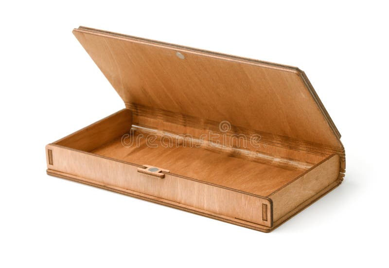 Open Decorative Wooden Case with Lid Stock Photo - Image of wooden ...