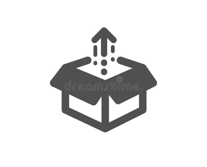 Send Box Icon. Open Delivery Parcel Sign. Cargo Package. Vector Stock ...