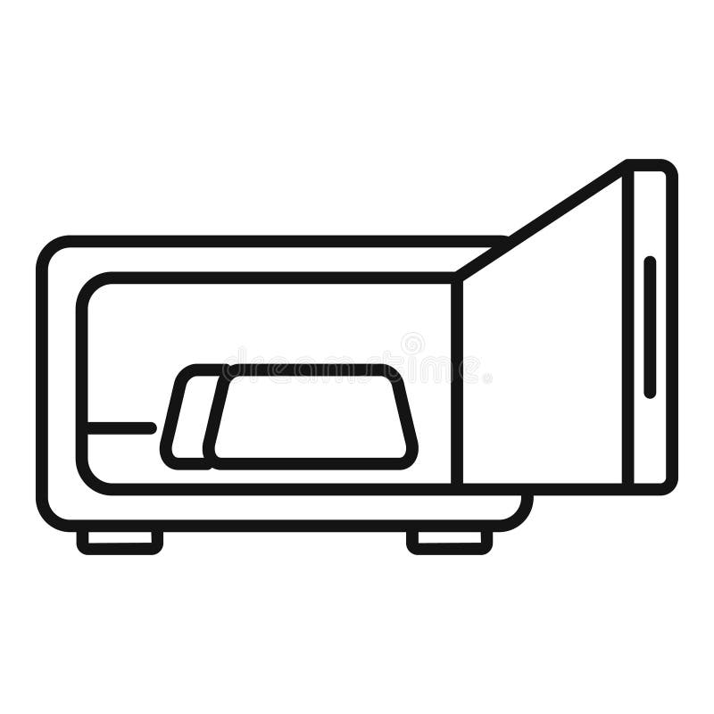 Open Deposit with Gold Bar Icon Outline Vector. Security Access Stock ...