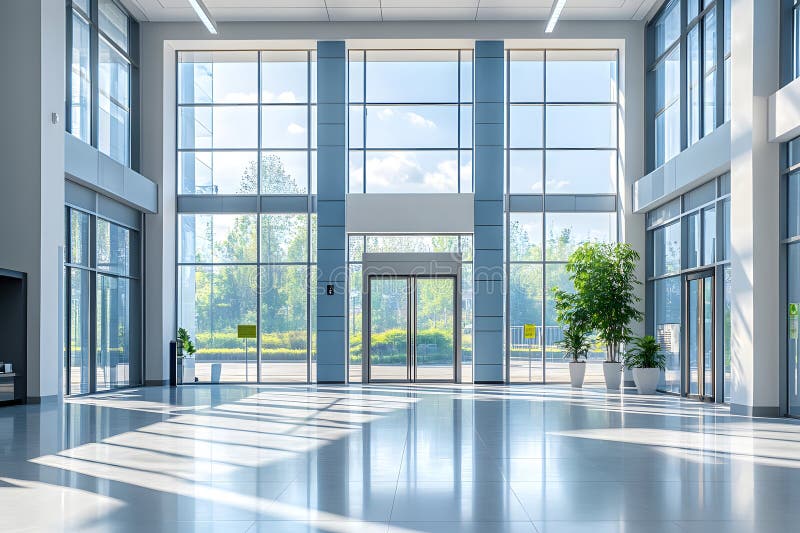 Open Designs: a Welcoming Business Center Experience Stock Photo ...