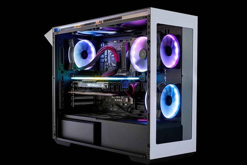 Open Desktop Computer Pc Modify Cooling Version Led Rgb Lighting Show ...