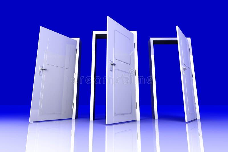 Deuren stock illustratie. Illustration of drempel, teruggeven - 11557749