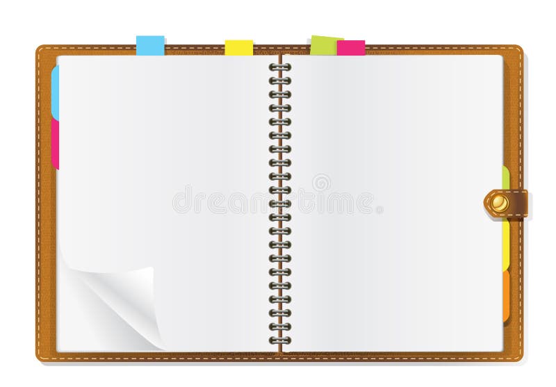 Open diary stock vector. Illustration of page, open, empty - 23288997