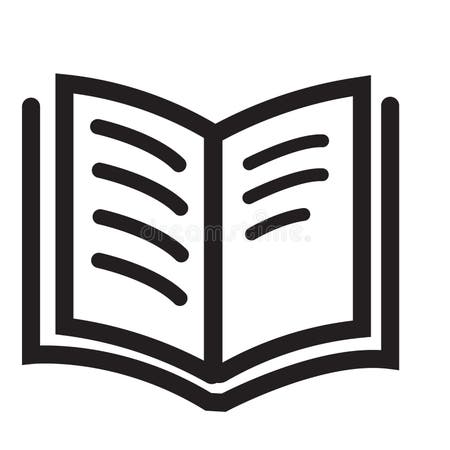 Open Diary Icon Vector Sign and Symbol Isolated on White Background ...