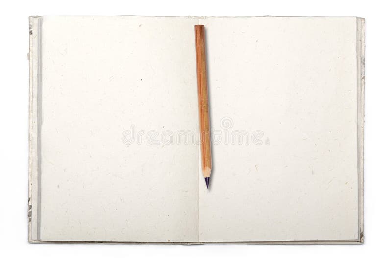 Open Diary with Japan Paper Stock Photo - Image of clip, media: 34610806