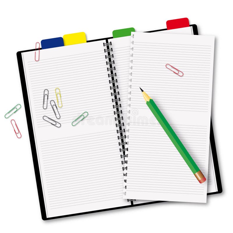 Open diary with a pencil stock vector. Illustration of isolated - 13249106 Open diary with a pencil stock vector. Illustration of isolated - 13249106