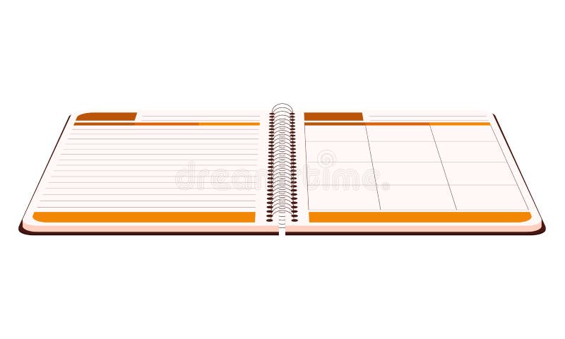Open Diary for Writing in a Flat Style. School Diary in Perspective ...