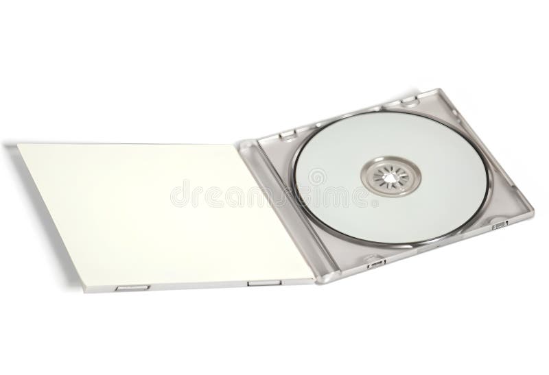 White CD Case Open stock photo. Image of storage, medium - 33766868
