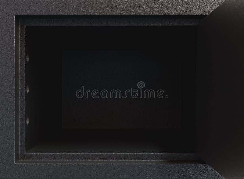 Open Digital Wall Safe stock illustration. Illustration of metal ...