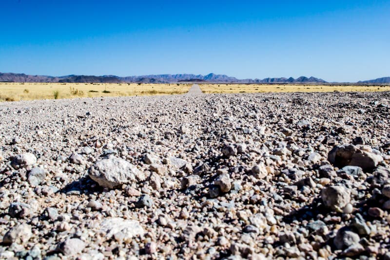 Open dirt gravel road stock image. Image of closeup, desert - 64812977