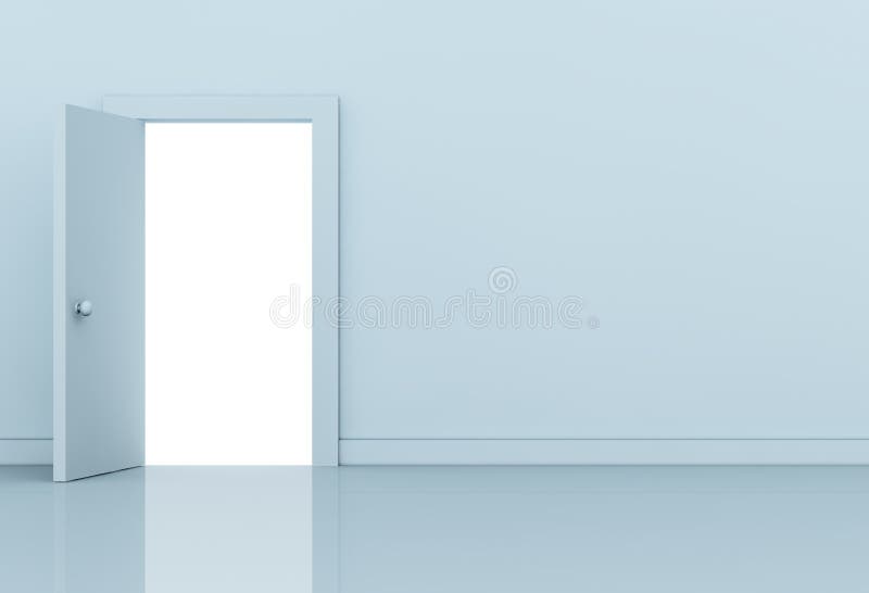 Open door stock illustration. Illustration of concept - 21366363