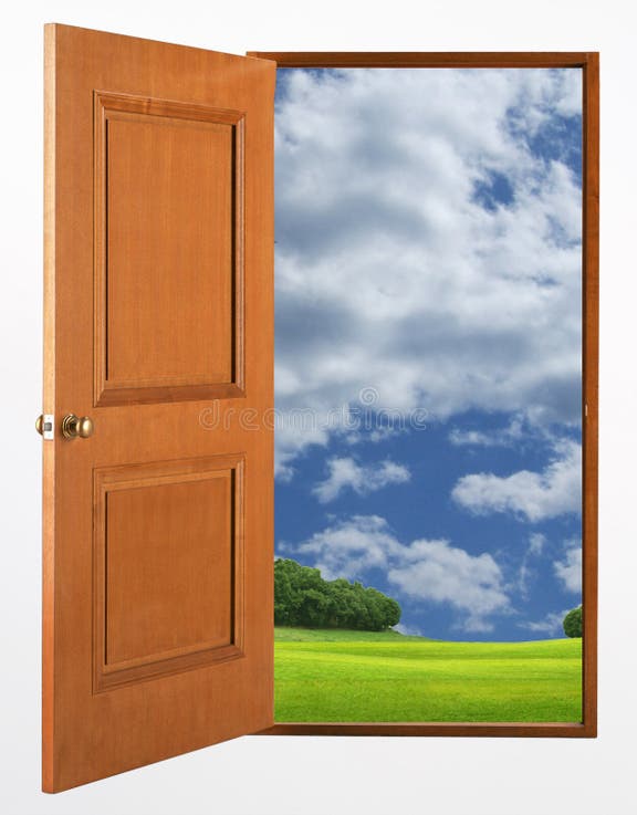 Open door stock image. Image of ideas, exit, hope, brown - 8376971