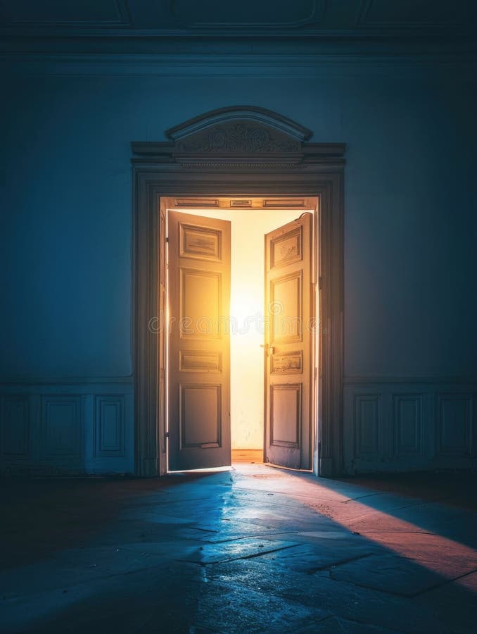 Open Door Bright Light stock image. Image of beginnings - 374583463