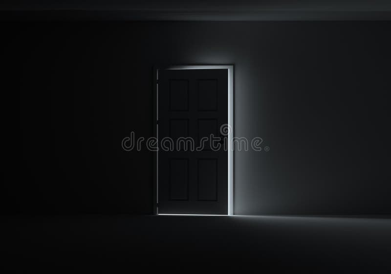 Open Door with Bright Light Stock Illustration - Illustration of door ... Open Door with Bright Light Stock Illustration - Illustration of door ...