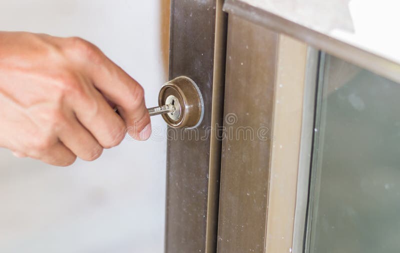 Open the door stock image. Image of mobile, flat, hand - 105006249