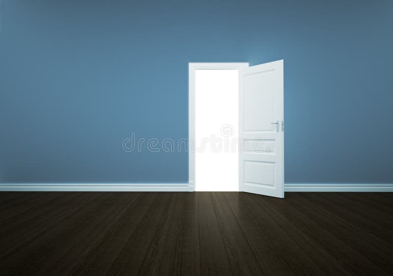 Open door isolated stock illustration. Illustration of inside - 46027810