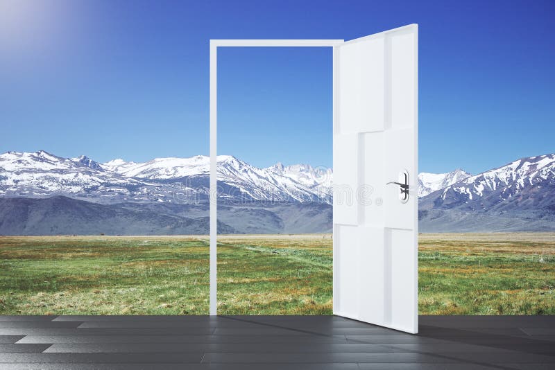 Open door in a nature stock image. Image of entrance - 61336827