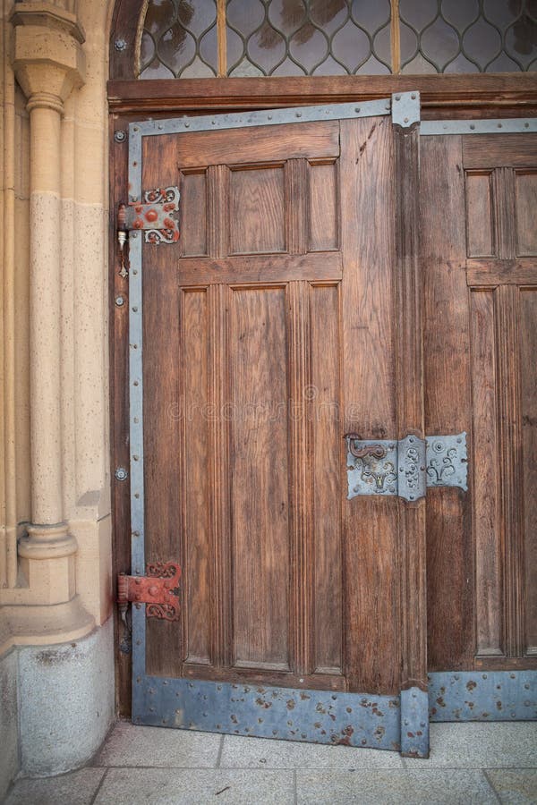 Open door stock image. Image of historic, church, handle - 39064791