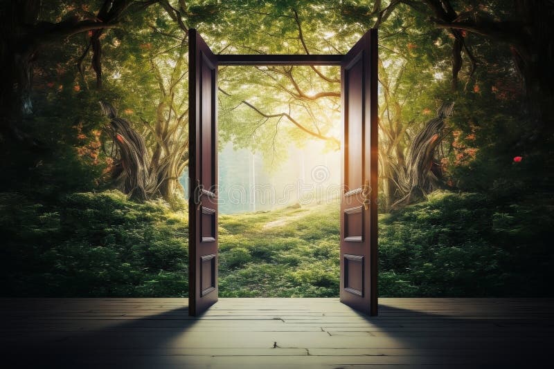 An Open Door Showing the Path To a New Land with New Opportunities ...