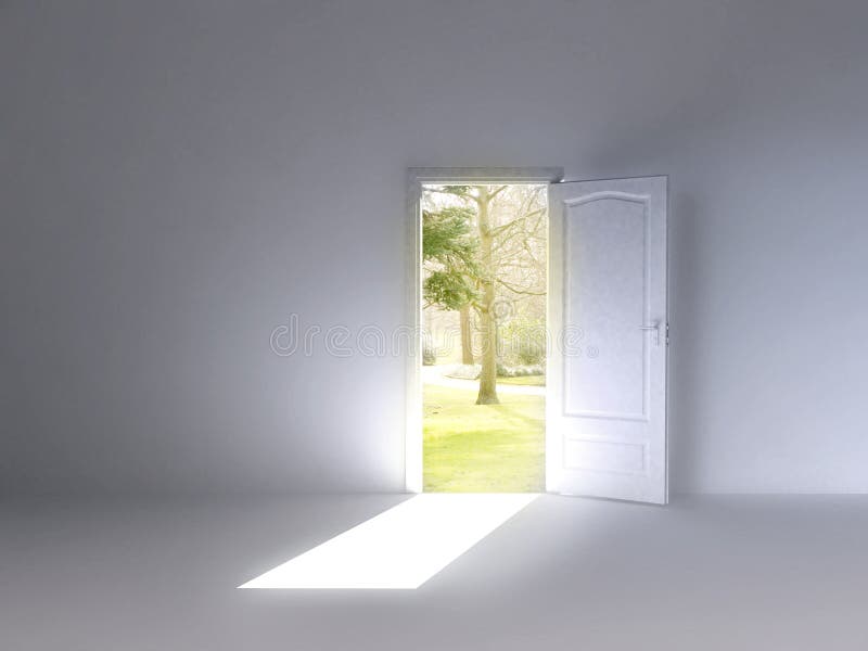Door Open in the Real World Stock Photo - Image of dream, achievement ...