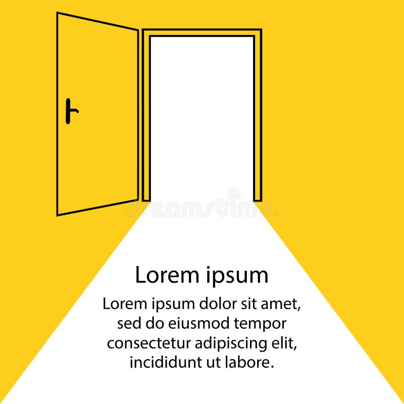Shadow Door Open Yellow Light Stock Illustrations – 125 Shadow Door ...