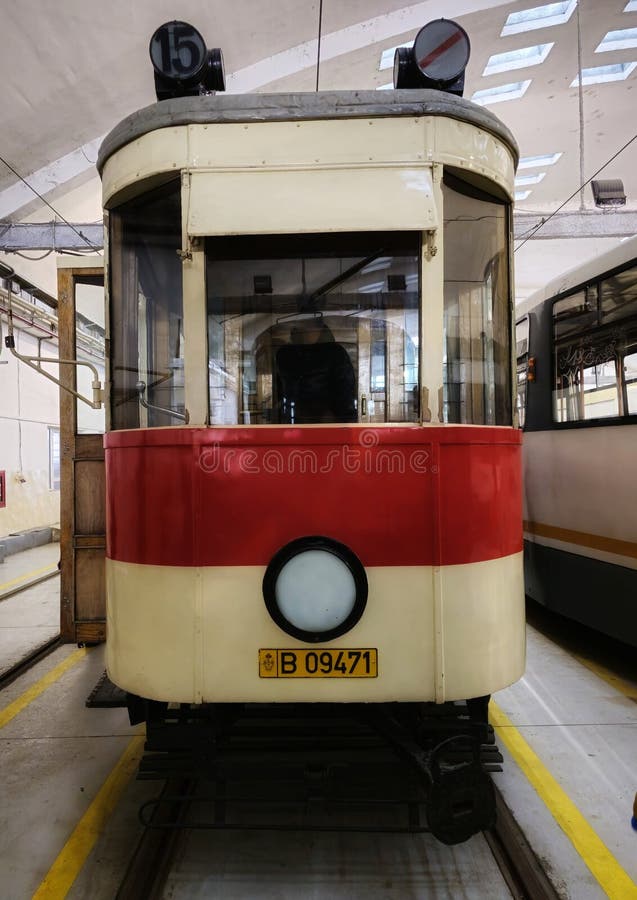 Tram Depot in Krakow, Poland Stock Photo - Image of view, pantograph ...