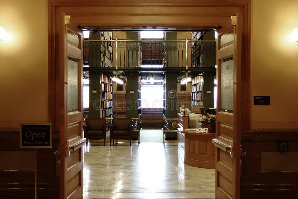 Open Doors of Kansas State Library Editorial Image - Image of ...
