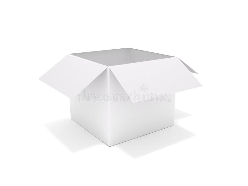 Open doos stock illustratie. Illustration of omslag, karton - 16676085