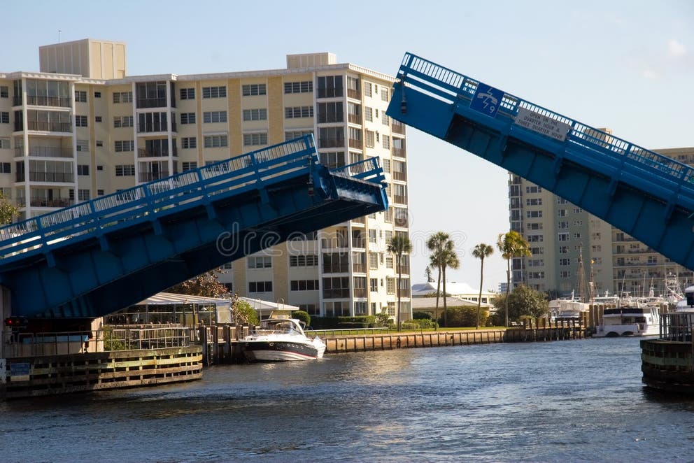 Open Drawbridge stock image. Image of blue, infrastructure - 22547155