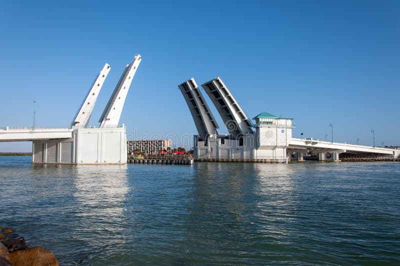 Open DrawBridge stock image. Image of blue, road, skyline - 28649997
