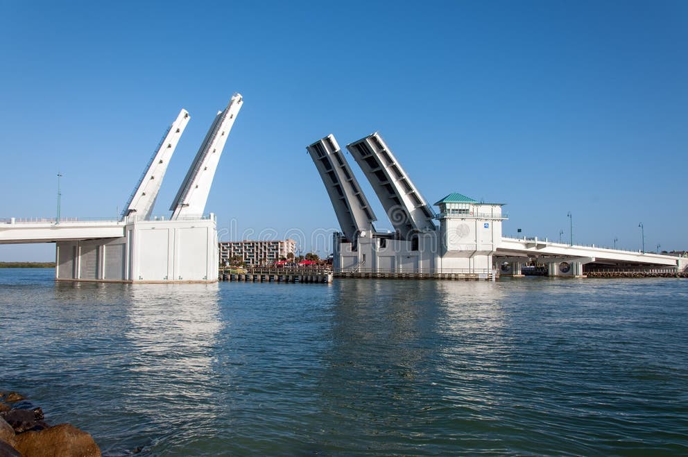 Open DrawBridge stock image. Image of blue, road, skyline - 28649997