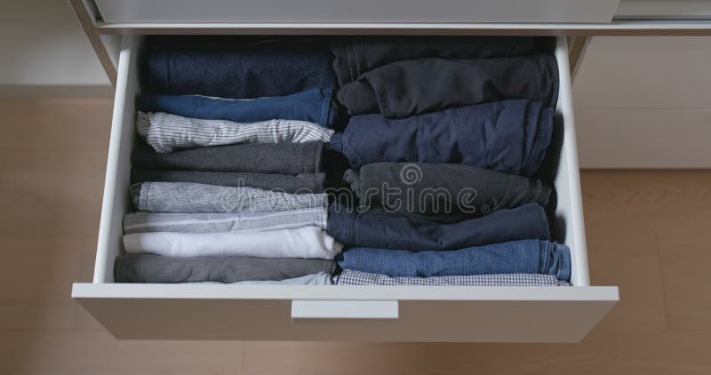 Open the drawer stock photo. Image of clothes, orderer - 141969196