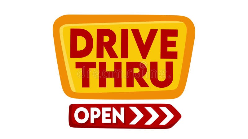Drive thru open 24 hours stock video. Video of bright - 349943827