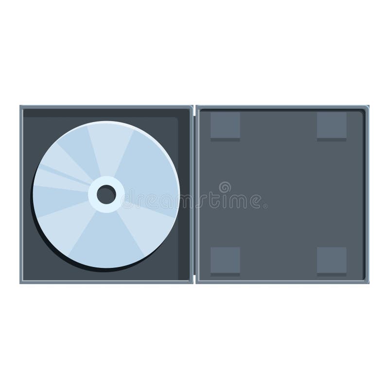 Open Dvd Case Holding a Disc Stock Vector - Illustration of compact ...