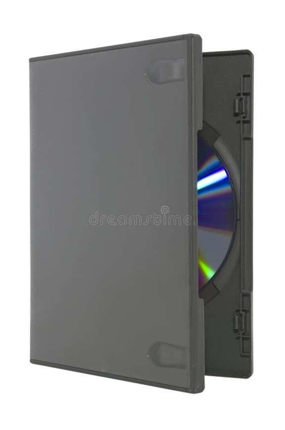 Open DVD Case on White with Clipping Path Stock Image - Image of audio ...