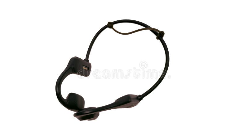 Open Ear Bone Conduction Headset Technology Stock Photo - Image of ...