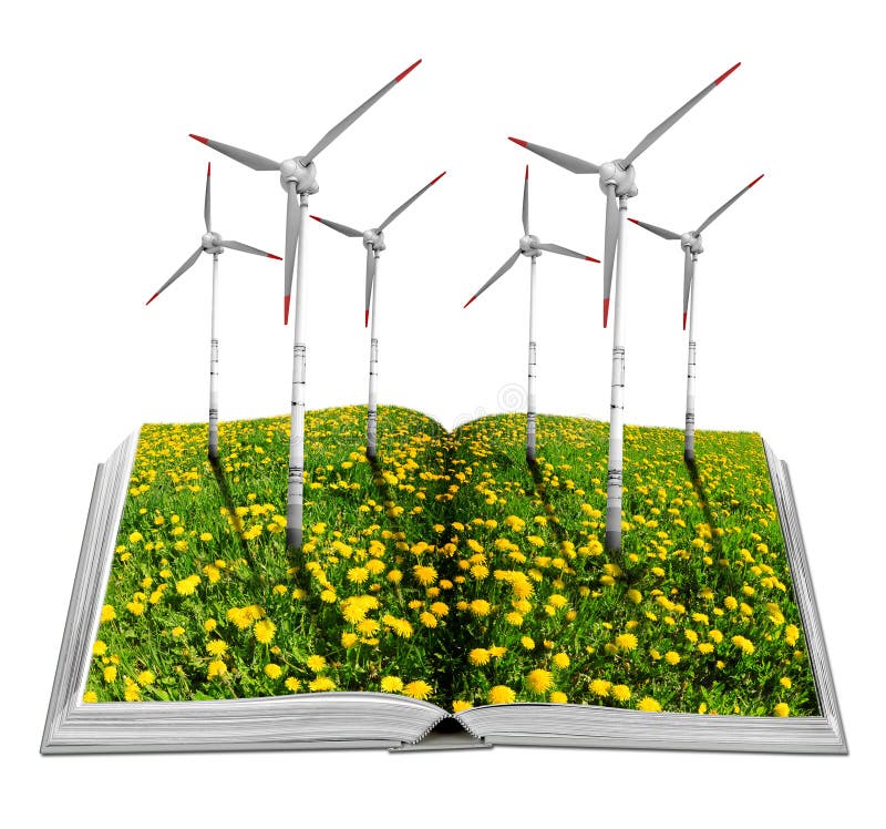 Open ecologisch boek stock afbeelding. Image of landschap - 33727951