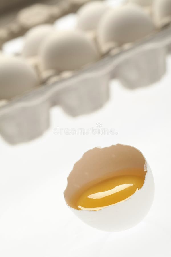 Open egg stock photo. Image of white, food, open, yellow - 19195044