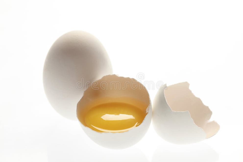 Open egg stock photo. Image of white, food, open, yellow - 19195044