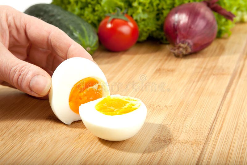 Open egg stock image. Image of onion, appetizer, green - 19262499