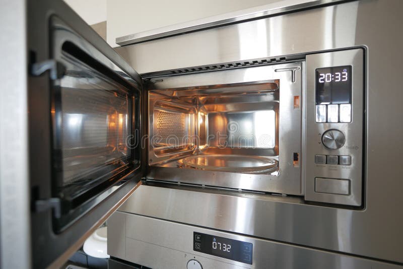 Open electric oven at home stock photo. Image of cabinet - 292701156