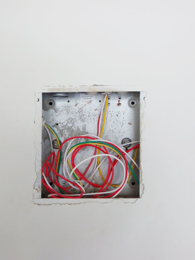 Wires Exposed In An Electrical Box Stock Image - Image of structure ...