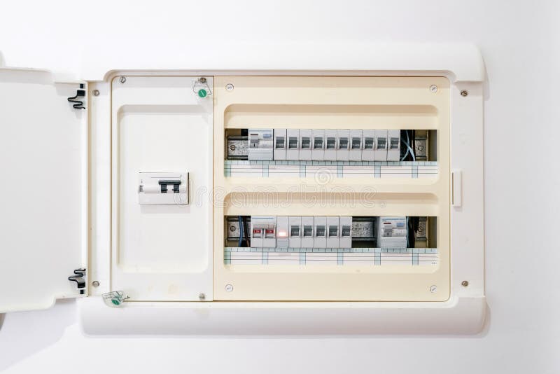 Open Electricity Meter with Readings in Building Stock Photo - Image of ...