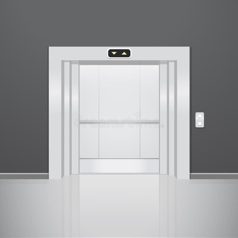 Open Elevator. Realistic Vector Illustration Stock Vector ...
