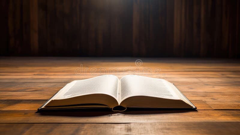 Open empty book stock illustration. Illustration of generated - 360909113